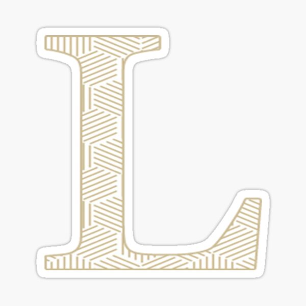 "Letter L" Sticker for Sale by sophieworrall | Redbubble