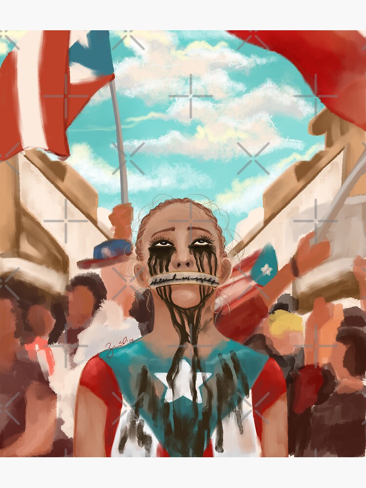 "El Llanto de Puerto Rico / Puerto Rico's Cry" Sticker for Sale by ...