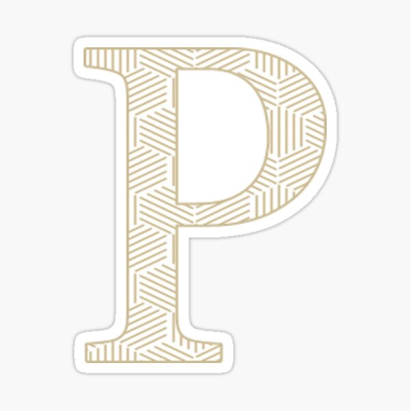 "Letter P" Sticker by sophieworrall | Redbubble
