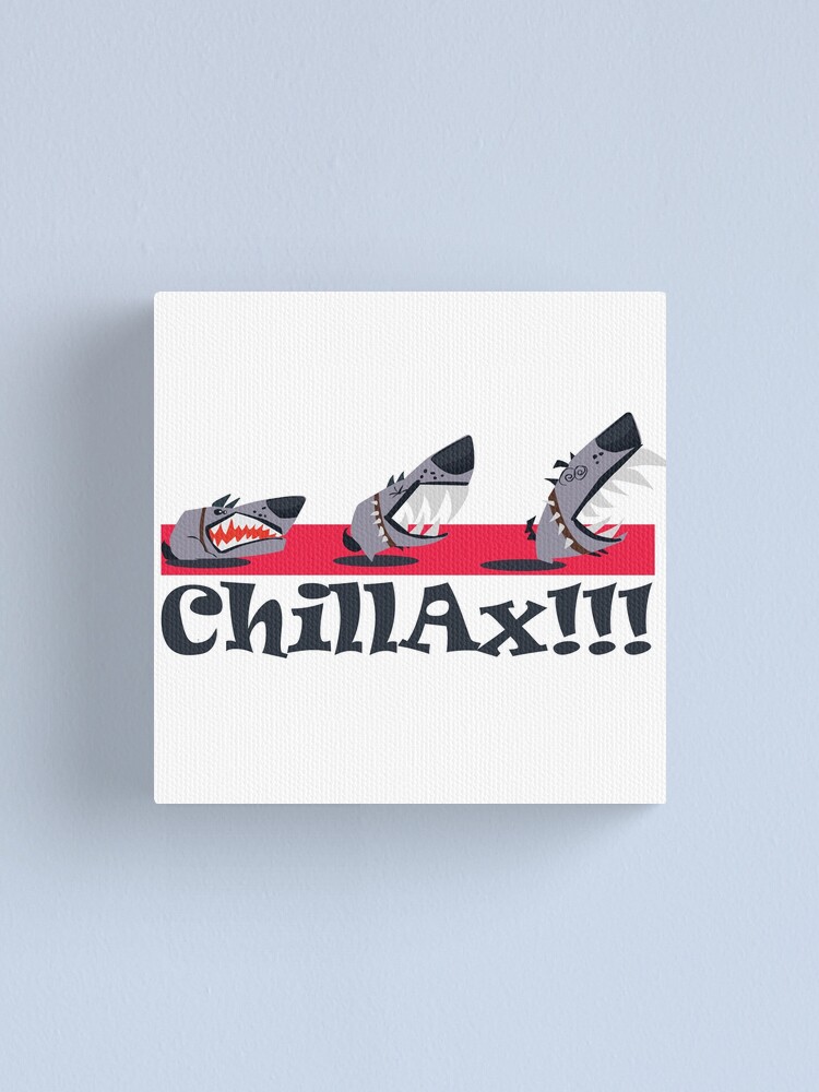 "Chillax !!! Angry crazy dog cartoon!!!" Canvas Print for Sale by ...