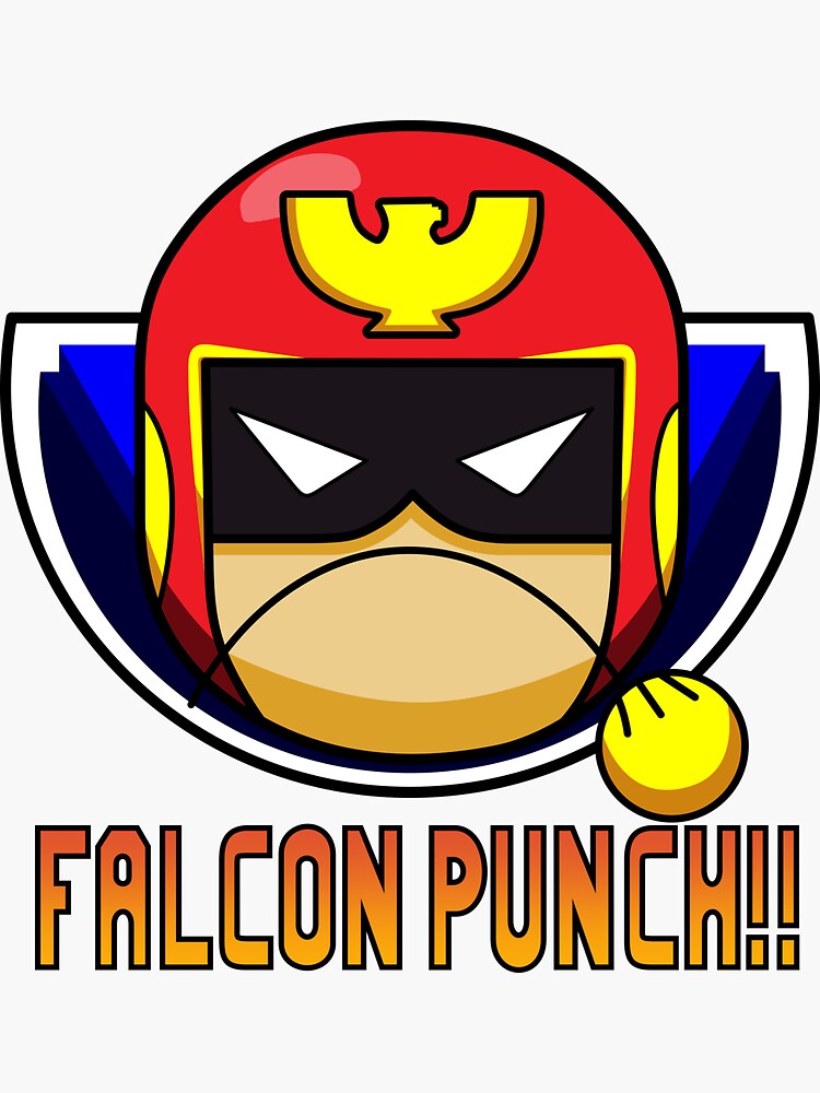 "Falcon Punch - Captain Falcon" Sticker for Sale by SproutingTorch ...