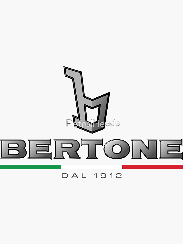 "Bertone" Sticker by PetrolHeads | Redbubble