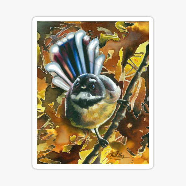 "The Cheeky Fantail" Sticker for Sale by KShelley1602 | Redbubble