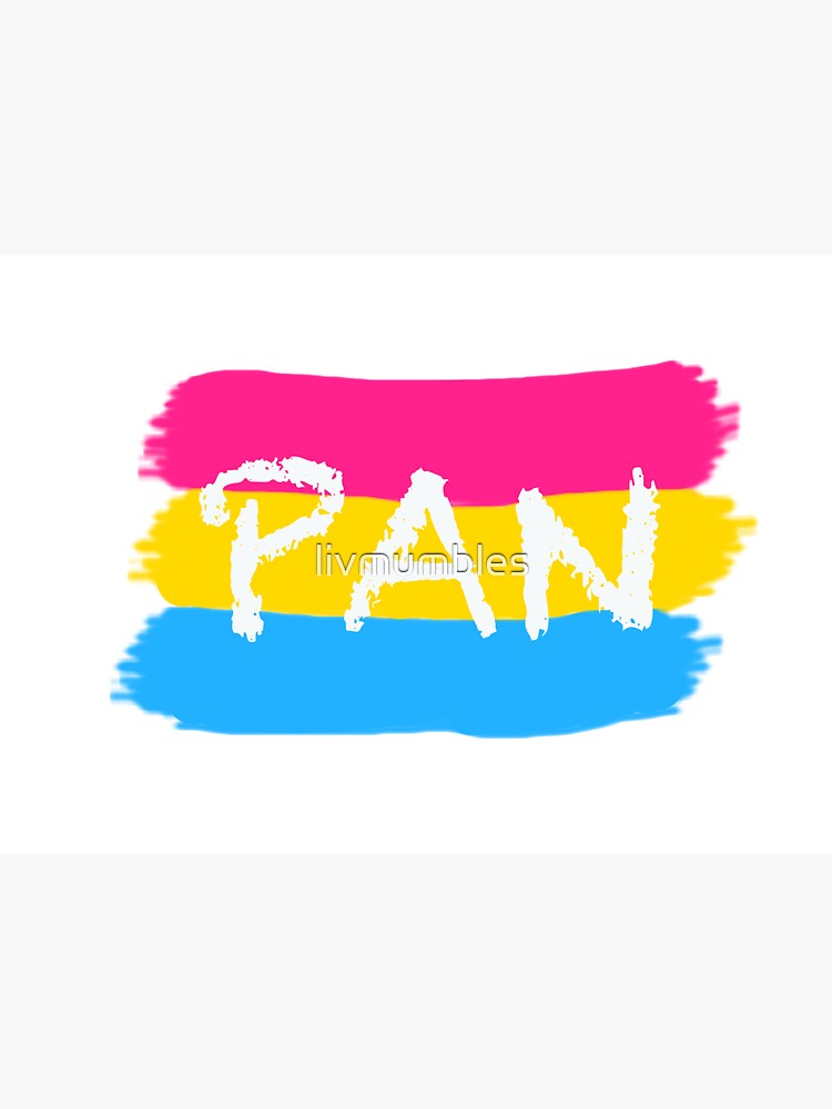 "pan on pan flag" Sticker by livmumbles | Redbubble