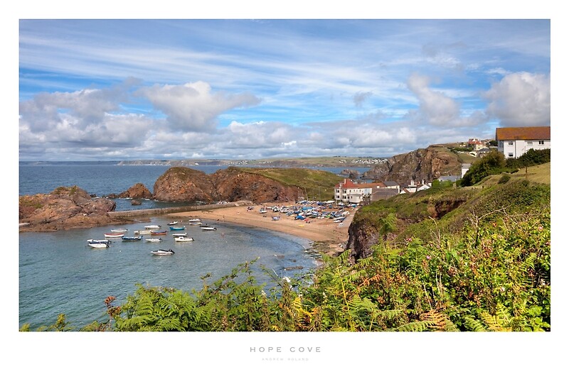 "Hope Cove, Devon" by Andrew Roland | Redbubble