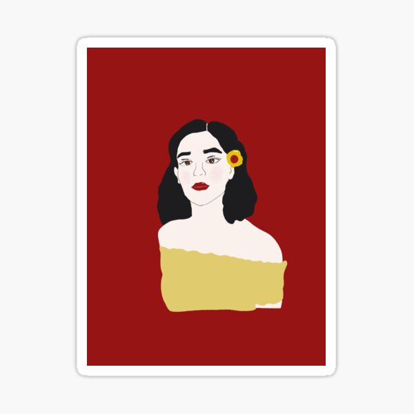 "Juanita" Sticker for Sale by Clinfa | Redbubble