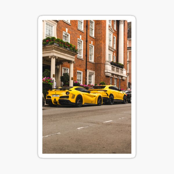 "Ferrari F12 NLargo Novitec & Lamborghini Urus" Sticker by PGPauto ...