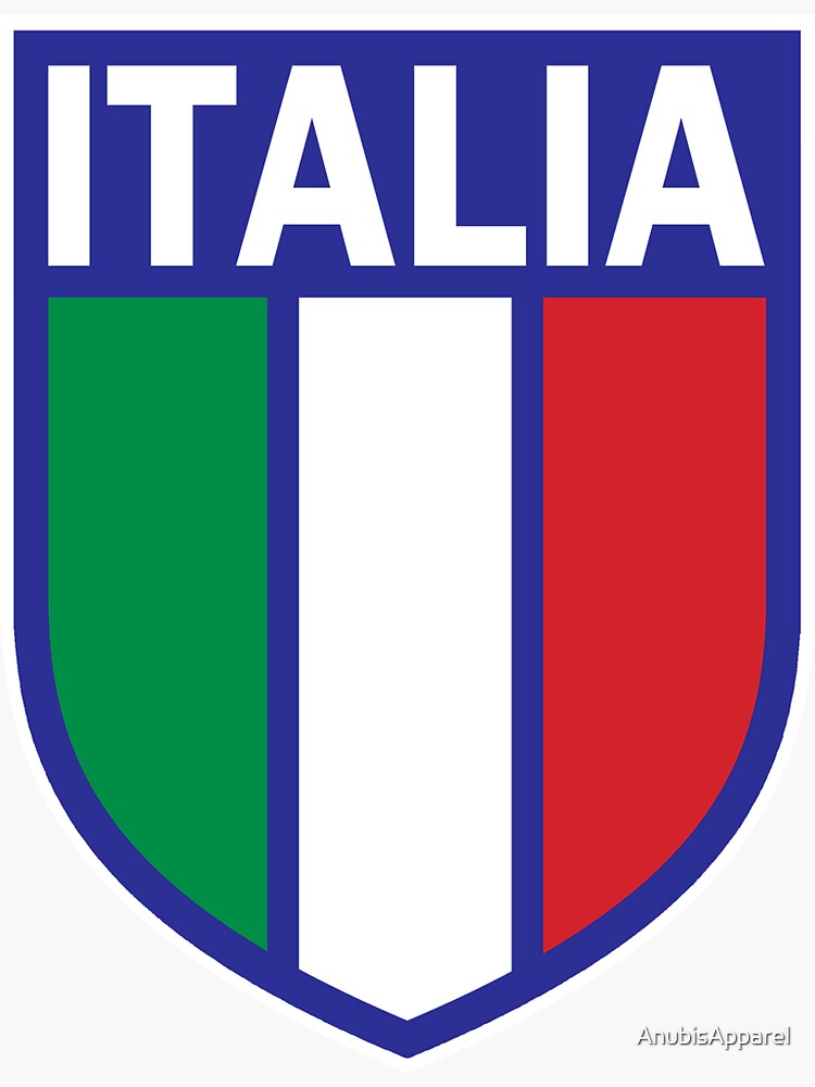 "Italia Shield" Sticker for Sale by AnubisApparel | Redbubble