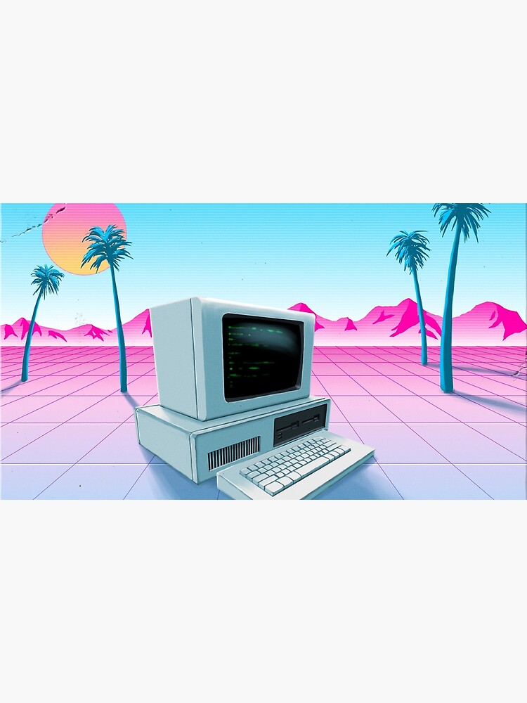 "Aesthetic Vaporwave Retrowave Computer" Poster for Sale by pixel375 ...