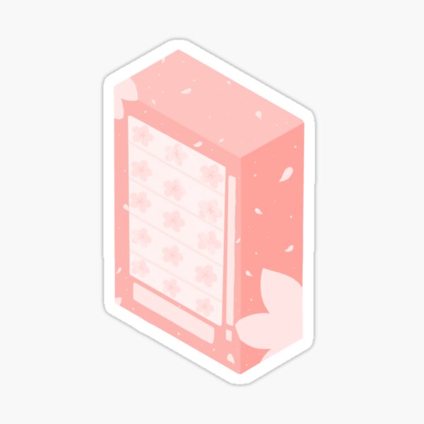 "Sakura vending machine" Sticker for Sale by jeyi-ch | Redbubble