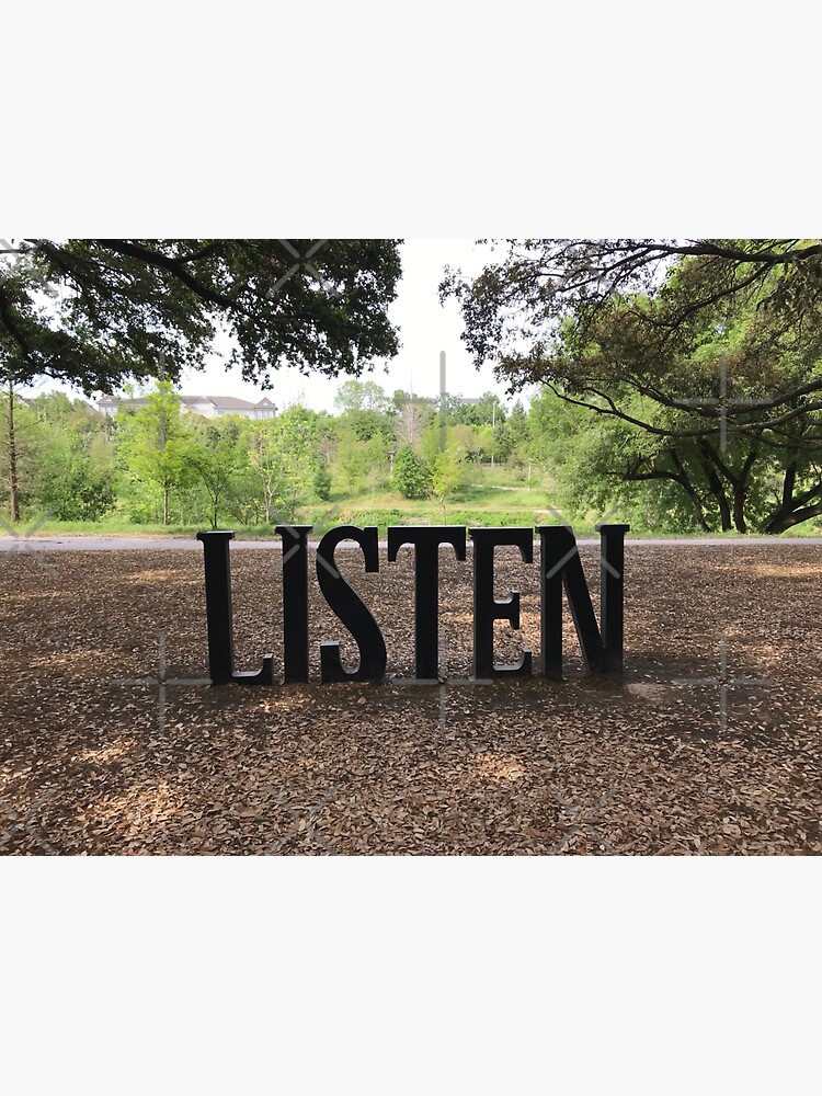 "Listen" Sticker for Sale by ephotocard | Redbubble