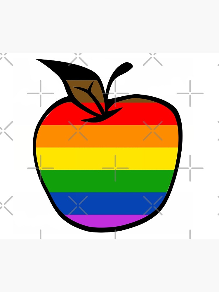 Gay Pride Apple Logo