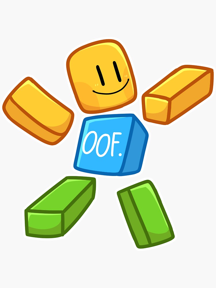 "OOF." Sticker for Sale by Kira C | Redbubble
