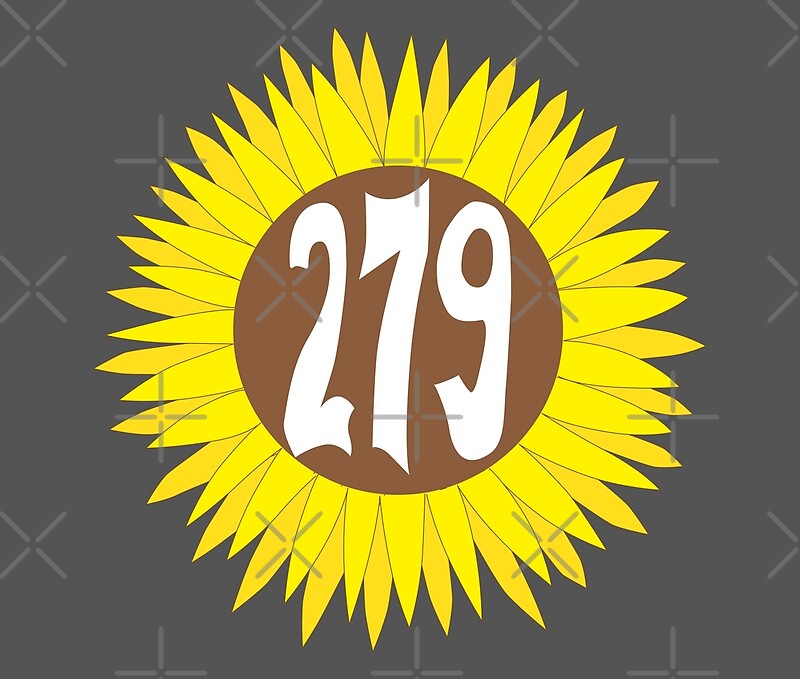 "Hand Drawn California 279 Area Code Sunflower" by itsrturn | Redbubble
