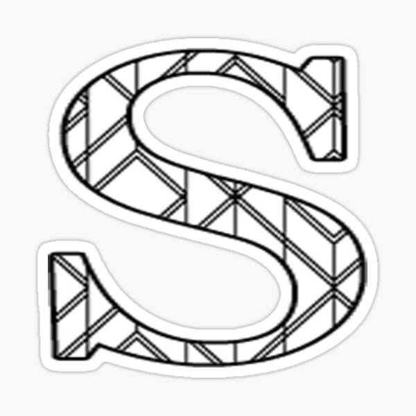 "Letter S" Sticker by sophieworrall | Redbubble
