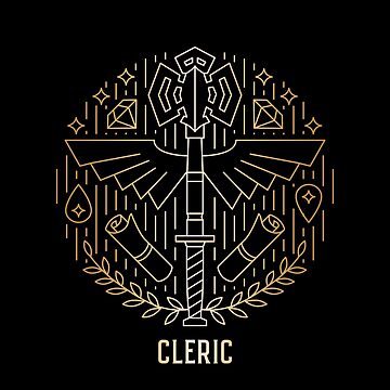 "Cleric - Gold" Sticker for Sale by Yaniir | Redbubble