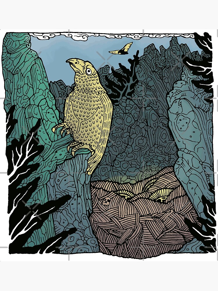 "West Virginia Roc Mythological Cryptid Bird" Framed Art Print by ...