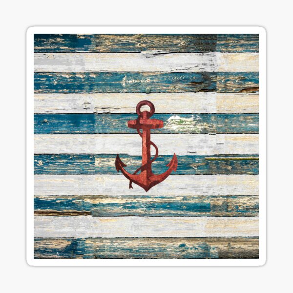 "Rustic Anchor" Sticker by MilitaryCandA | Redbubble