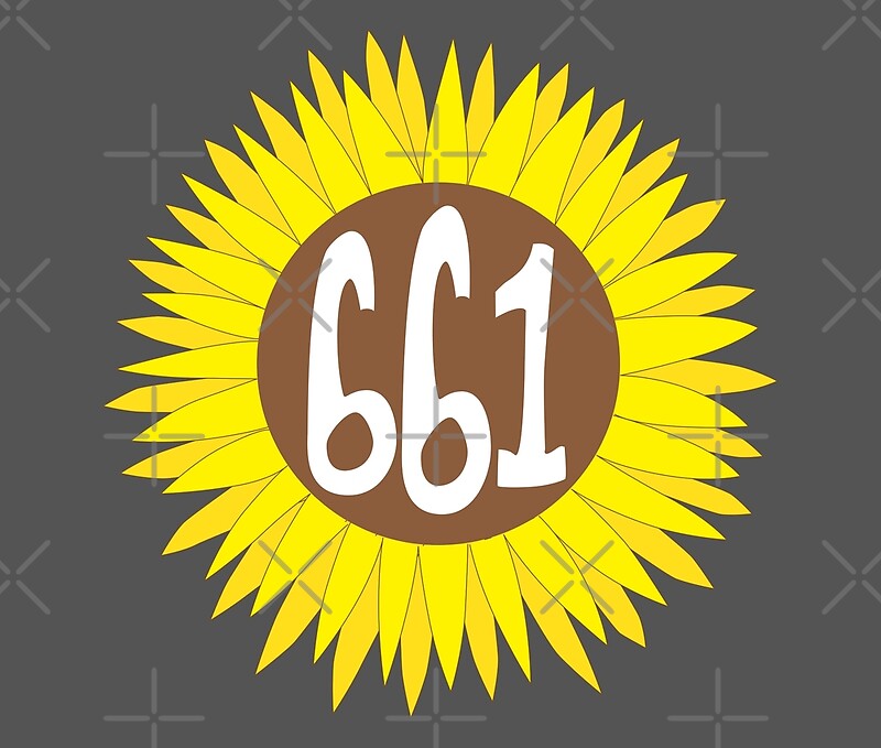 «Hand Drawn California 661 Código de Área Girasol» de itsrturn | Redbubble