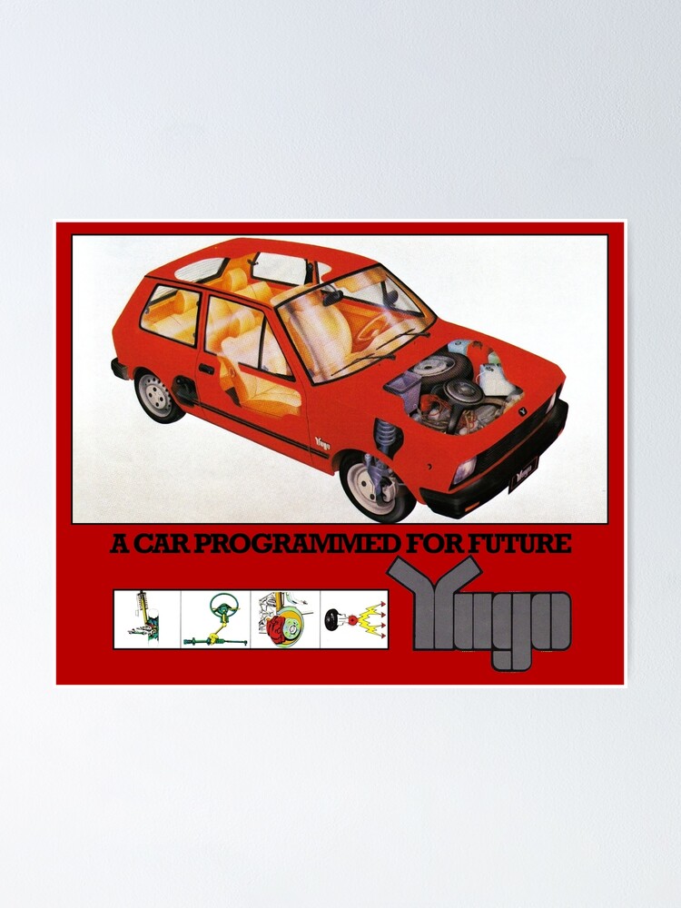 "YUGO" Poster by ThrowbackMotors | Redbubble
