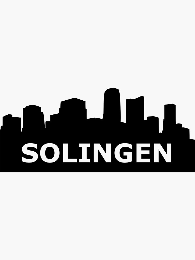 "Solingen Skyline" Sticker for Sale by gulden | Redbubble