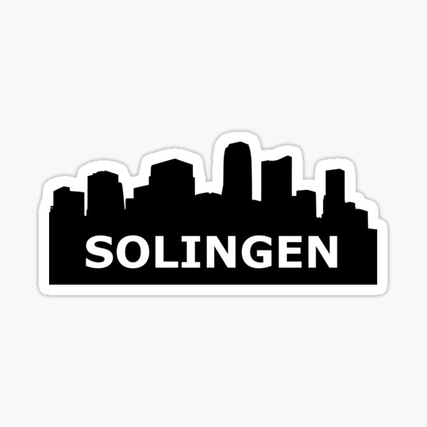 "Solingen Skyline" Sticker for Sale by gulden | Redbubble