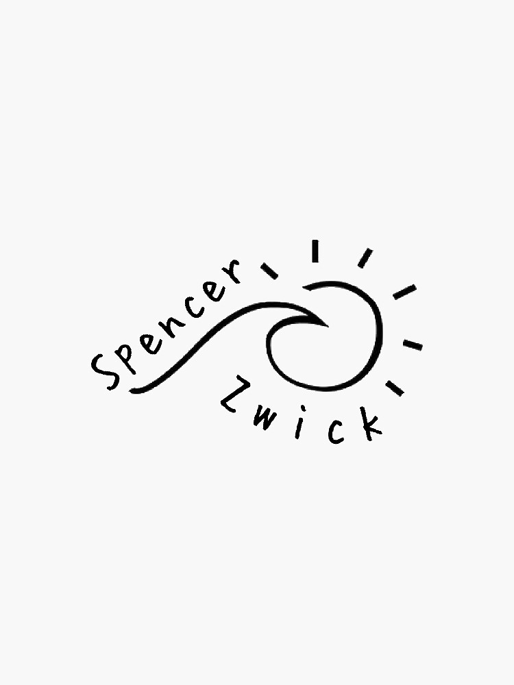 "Spencer Zwick Wave" Sticker for Sale by sbohenko | Redbubble