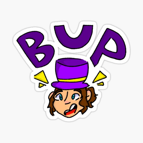 "Bup!" Sticker for Sale by DoodlesOnTheWeb | Redbubble