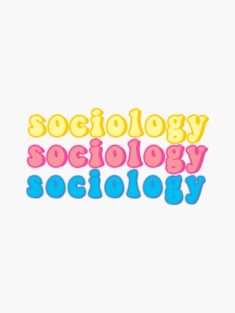 "sociology" Sticker for Sale by Michaelamichal | Redbubble