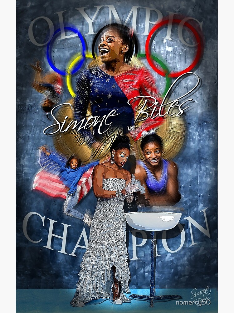 "Simone Biles "Collage" D-2 Poster" Art Print by nomercy50 | Redbubble