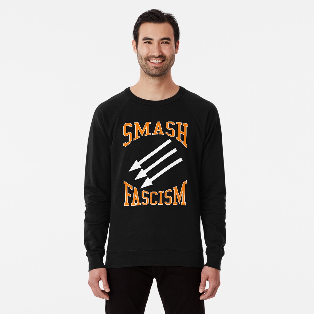 "Smash Fascism | Antifaschistische Bewegung - Antifa" Leichter Pullover ...