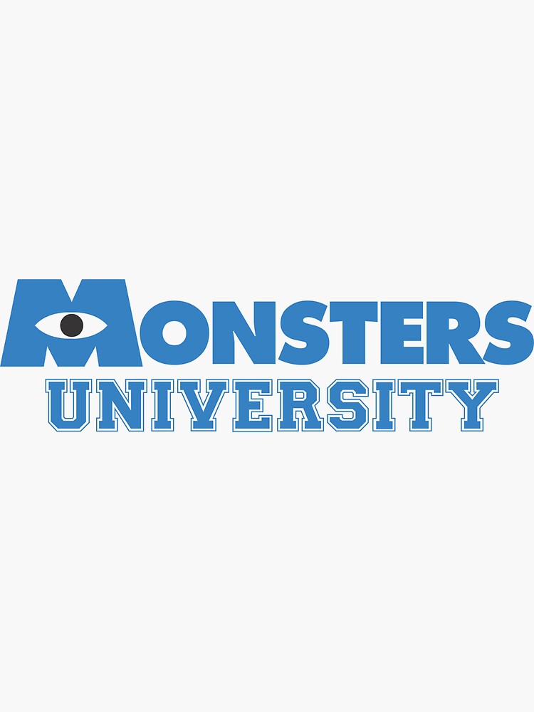 "Best Seller Monsters University Merchandise" Sticker by EliseBells ...