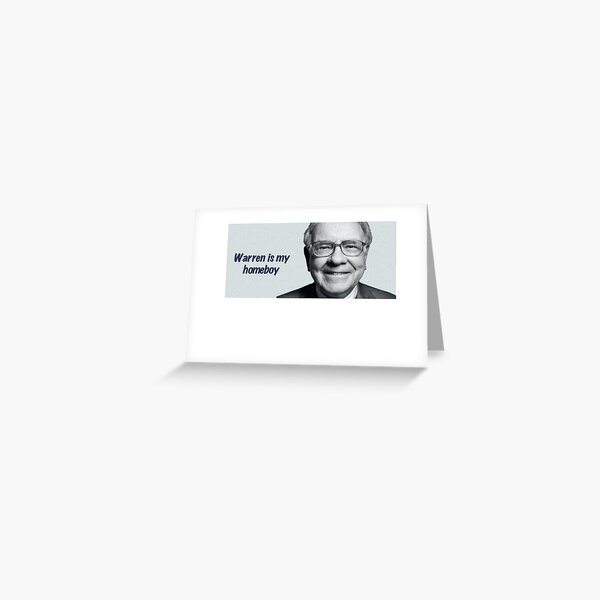 Warren Buffett Greeting Cards | Redbubble