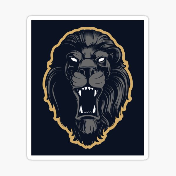 "lion face stickers" Sticker for Sale by FaveStickers | Redbubble