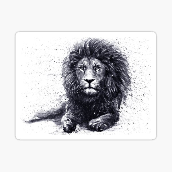"lion face stickers" Sticker for Sale by FaveStickers | Redbubble
