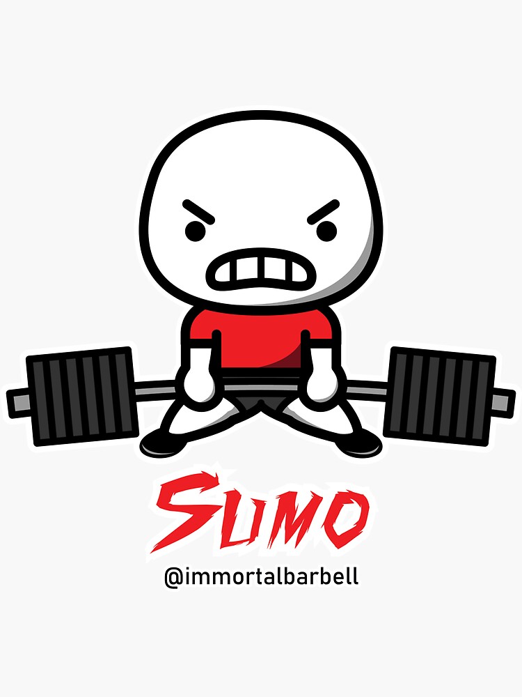 "SUMO" Sticker for Sale by ImmortalBarbell | Redbubble