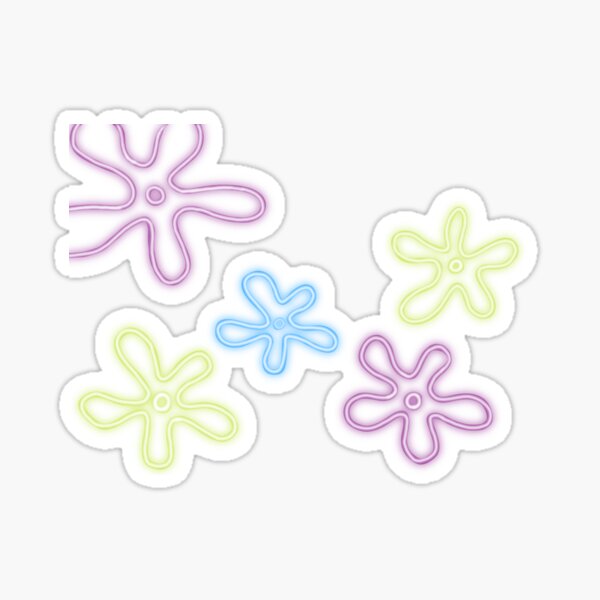 "spongebob flowers" Sticker by phebes17 | Redbubble
