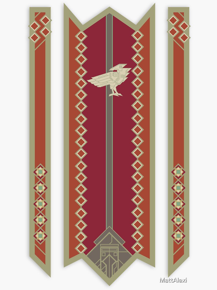 "Raven Banner of Erebor" Sticker by MattAlexi | Redbubble