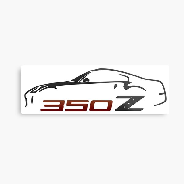 Lámina metálica «Nissan 350Z» de AlongFeast | Redbubble