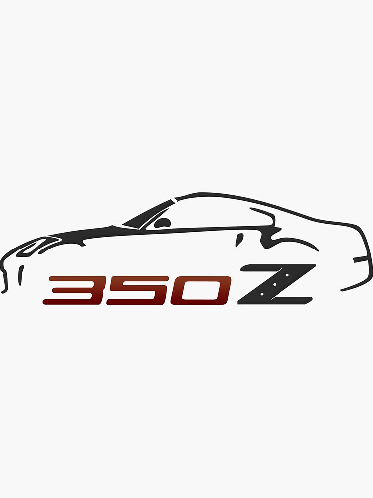 "Nissan 350Z" Sticker for Sale by AlongFeast | Redbubble
