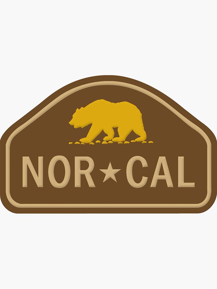 "Nor Cal " Sticker for Sale by AlongFeast | Redbubble