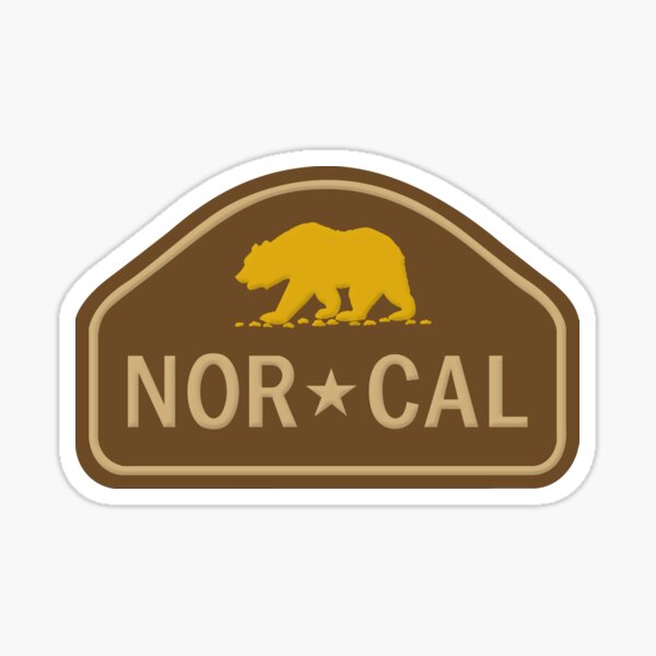 "Nor Cal " Sticker for Sale by AlongFeast | Redbubble
