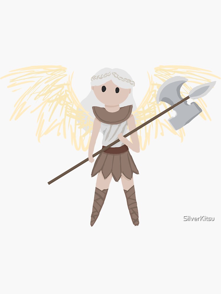"Angel Warlock" Sticker by SilverKitsu | Redbubble