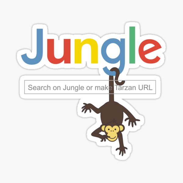 "GOOGLE-JUNGLE" Sticker for Sale by vgadesign | Redbubble