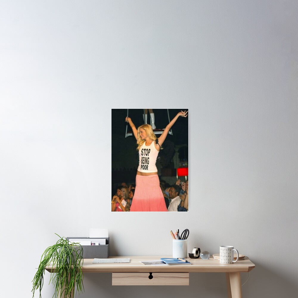 "Stop Being Poor!" Poster for Sale by crumpetstrumpet | Redbubble