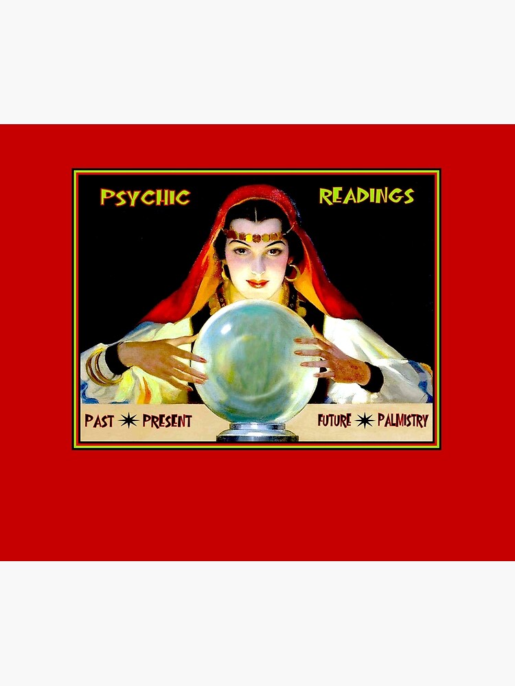 "PSYCHIC READINGS : Vintage Fortune Teller Advertising Print" Shower ...