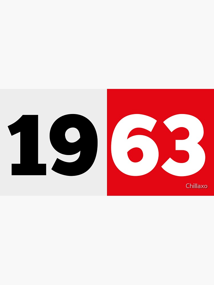 "Vintage 1963 Year Of Birth " Sticker for Sale by Chillaxo | Redbubble
