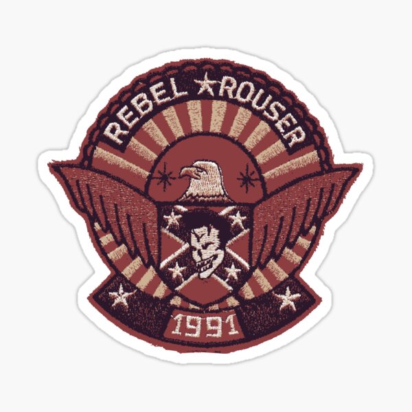 "Rebel Rouser - Rock and Roll" Sticker for Sale by ElvisU | Redbubble
