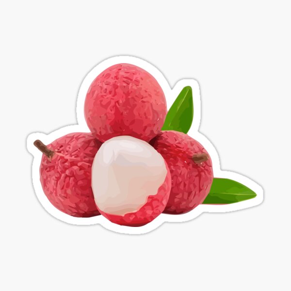 "LYCHEE" Sticker by daddylongarms | Redbubble