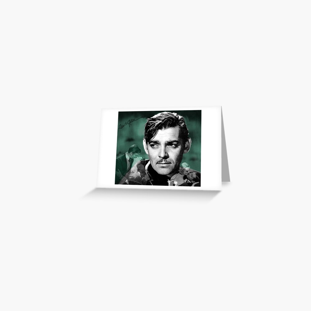 "Clark Gable" Greeting Card for Sale by Dulcina | Redbubble